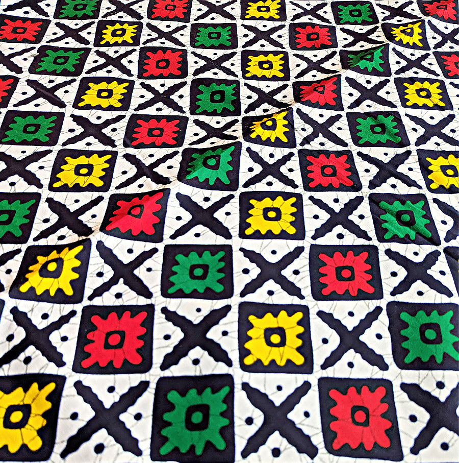 Red Green Ankara Fabric 2 Yards – Reflektion Design