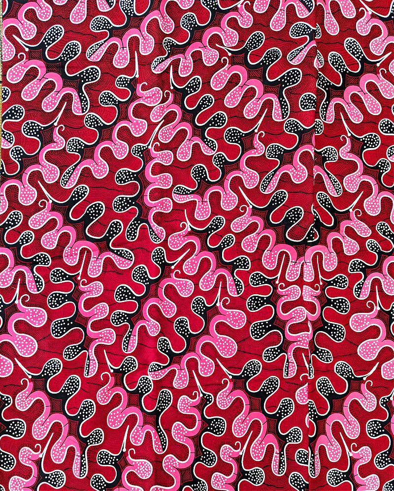 Pink Red Ankara Fabric 2 Yards – Reflektion Design