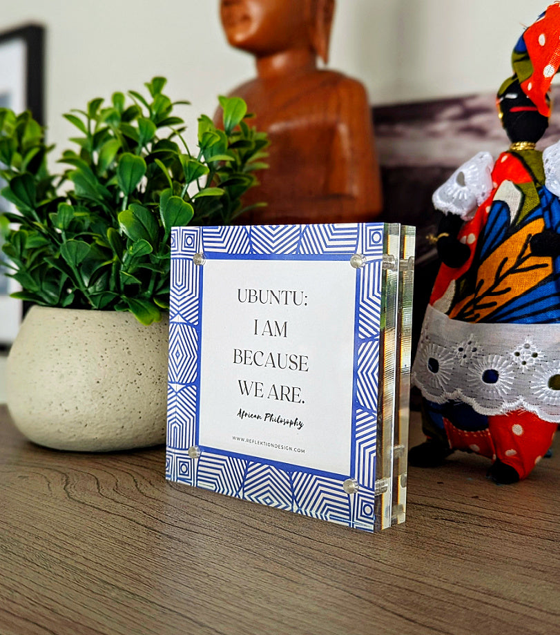 Ubuntu African Proverb Art Framed – Reflektion Design